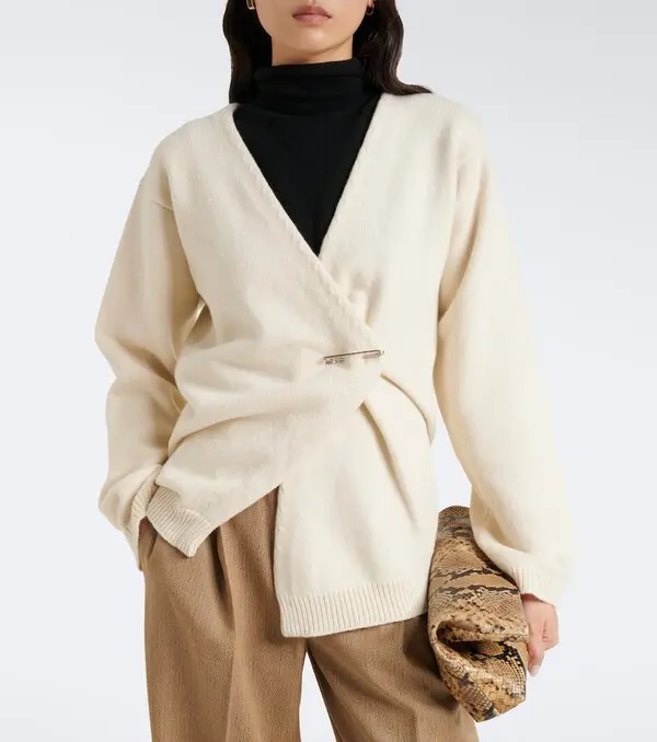 RÓHE Wool & Cashmere Wrap Cardigan