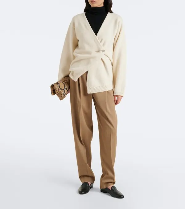 RÓHE Wool & Cashmere Wrap Cardigan