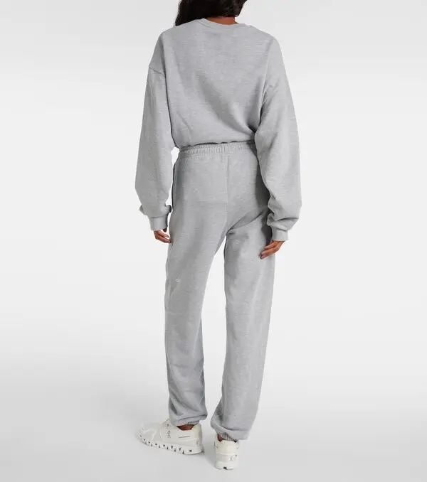 Alo Yoga Chill Cotton-blend Sweatpants In Athletic Heather
