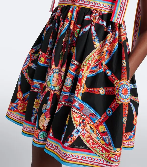 Dolce & Gabbana Carretto Cotton Mini Dress