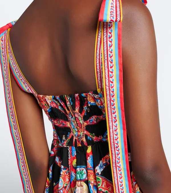 Dolce & Gabbana Carretto Cotton Mini Dress