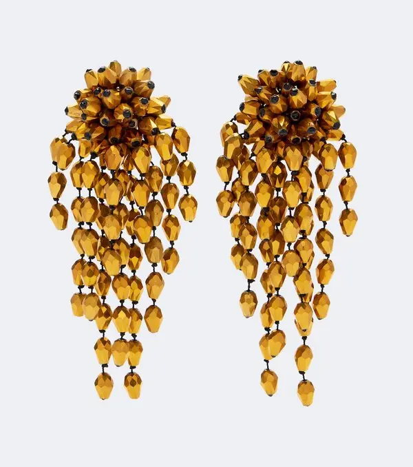Isabel Marant Étoile Hanabi Beaded Clip-on Earrings - Gold