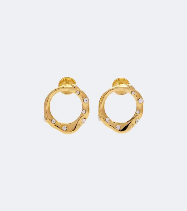 Dries Van Noten Embellished Stud Earrings - Gold