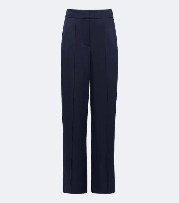 Simkhai Kyra High-rise Satin Wide-leg Pants
