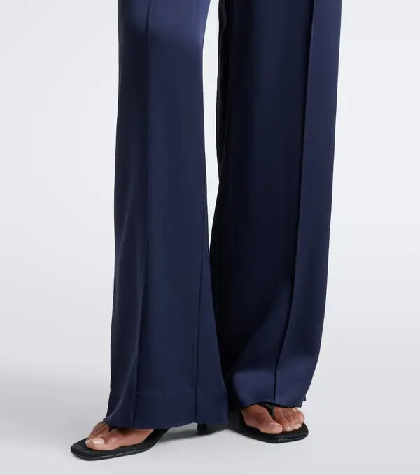 Simkhai Kyra High-rise Satin Wide-leg Pants