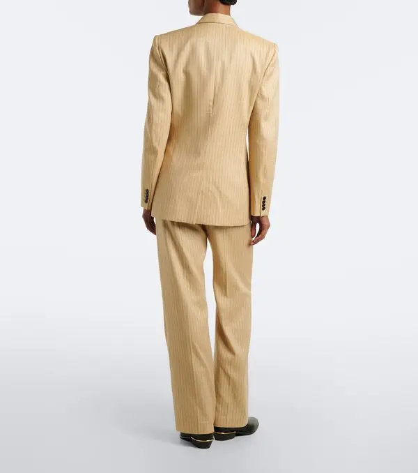Isabel Marant Étoile Noanda Pinstriped Wool-blend Straight Pants