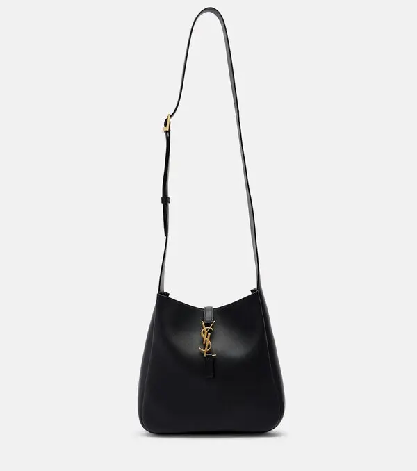Saint Laurent Le 5 A 7 Leather Crossbody Bag - Black