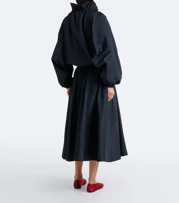 PATOU Shirred Midi Skirt