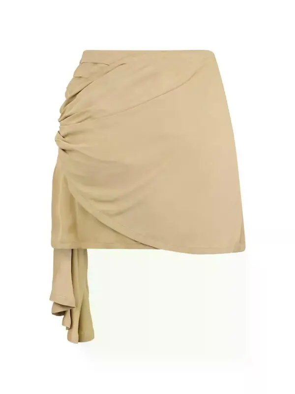 Alberta Ferretti Draped Wrap Mini Skirt