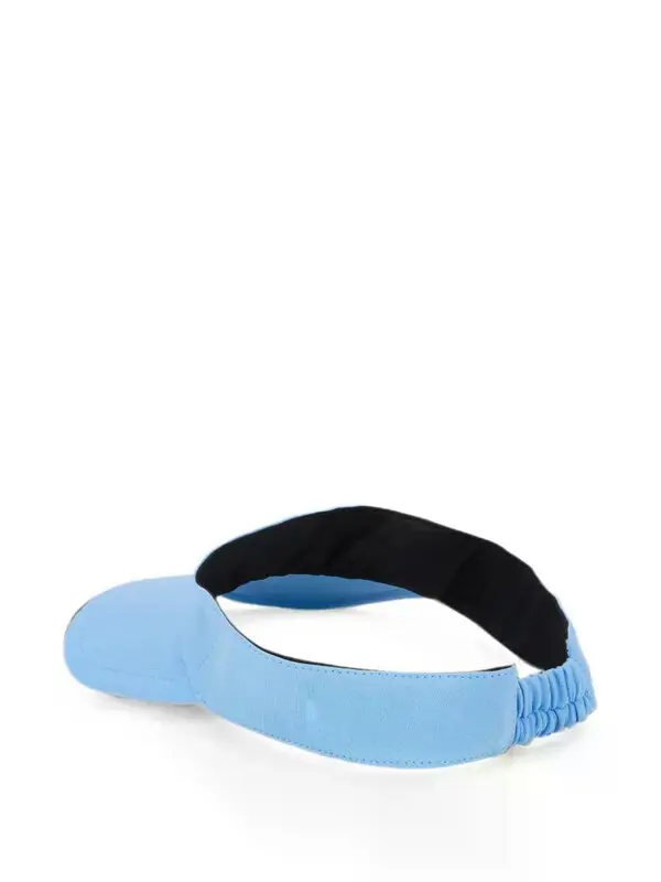 Alberta Ferretti Logo Plaque Adjustable Visor - Blue
