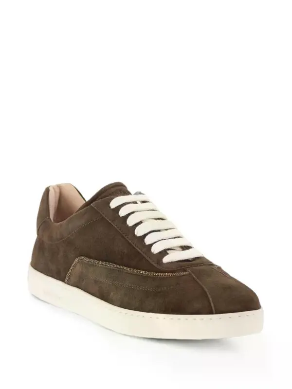Fabiana Filippi Metallic Trim Suede Sneakers