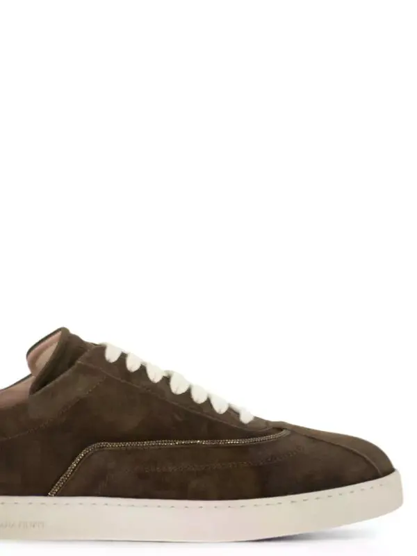 Fabiana Filippi Metallic Trim Suede Sneakers