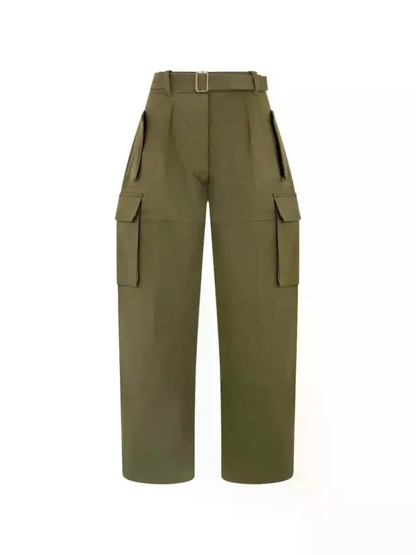Alberta Ferretti Belted Cargo Pants