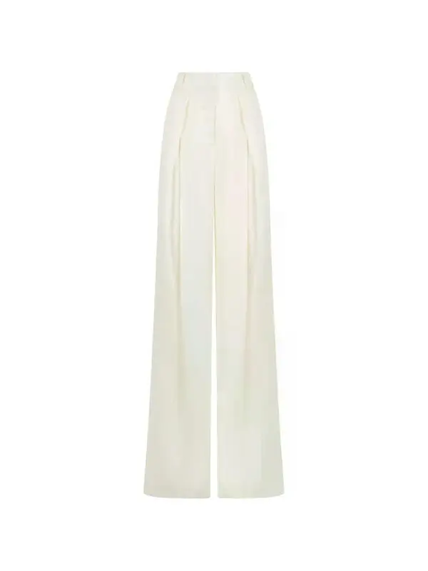 Alberta Ferretti High-waisted Wide-leg Trousers