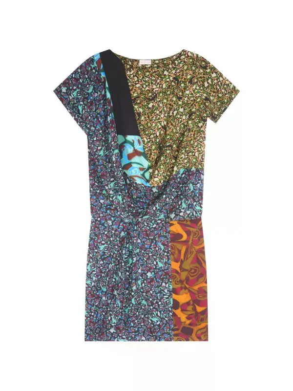 Dries Van Noten Draped Viscose Dress