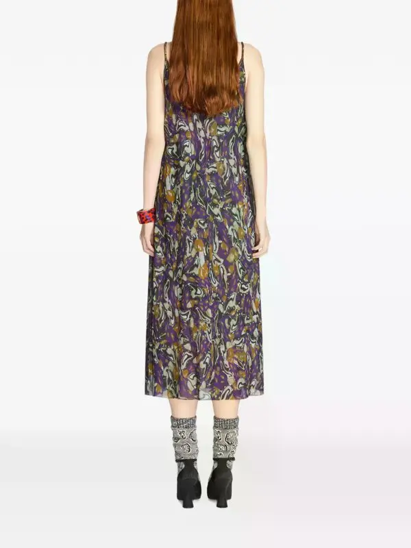 Dries Van Noten Embroidered Slip Dress
