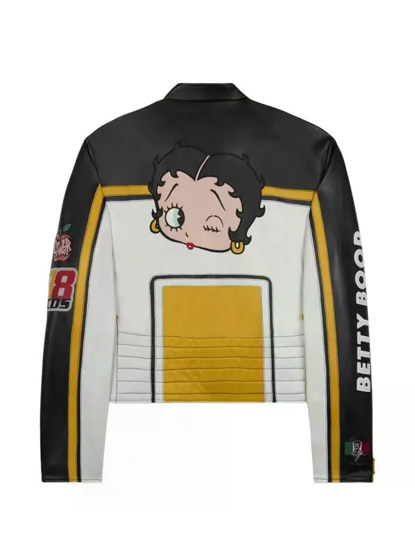 Gcds X Betty Boop Leather Biker Jacket