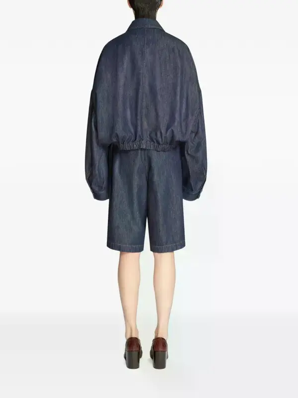 Dries Van Noten Gathered Denim Jacket