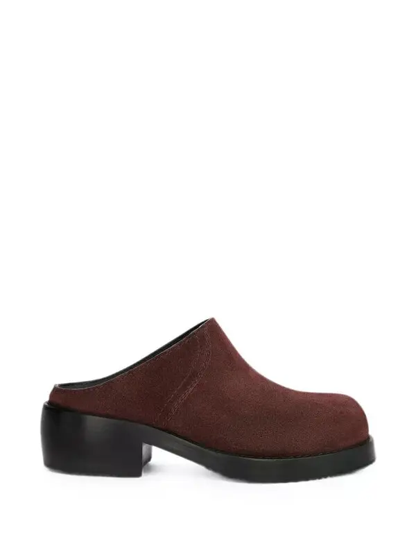 Dries Van Noten Suede Workwear Mules