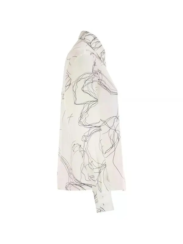 Fabiana Filippi Abstract Print Silk Shirt