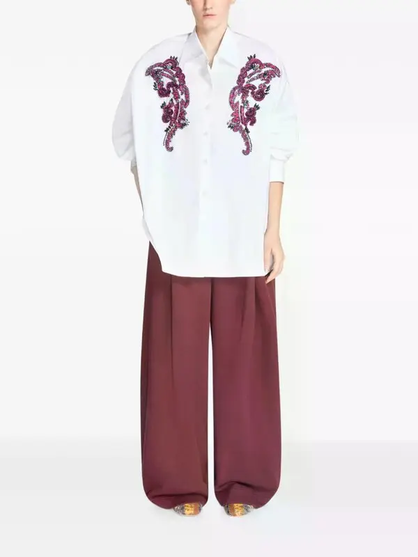 Dries Van Noten Embroidered Cocoon Shirt