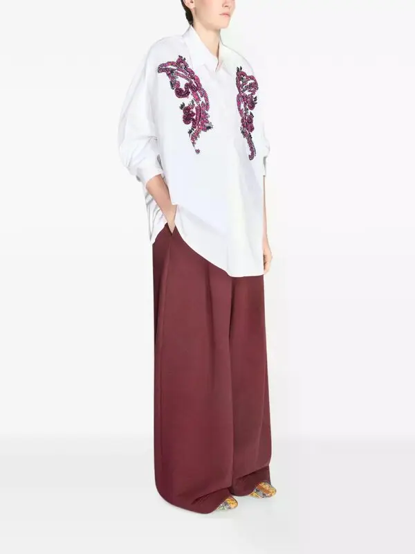 Dries Van Noten Embroidered Cocoon Shirt