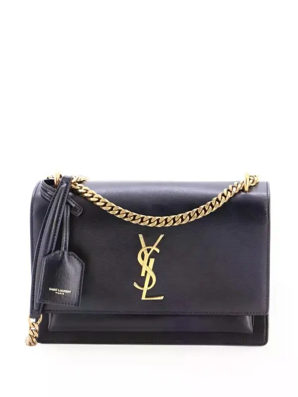 Saint Laurent Sunset Medium Crossbody Bag - Black