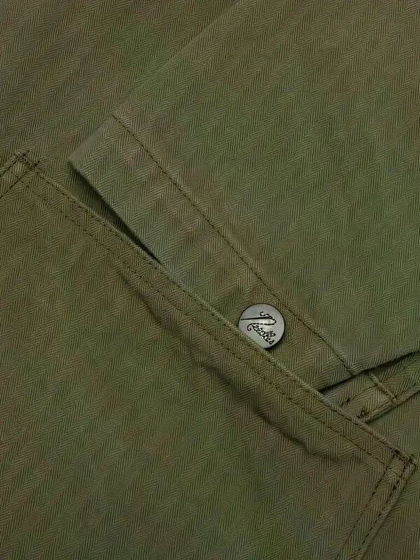 Needles N-3 Herringbone-weave Button-up Jacket