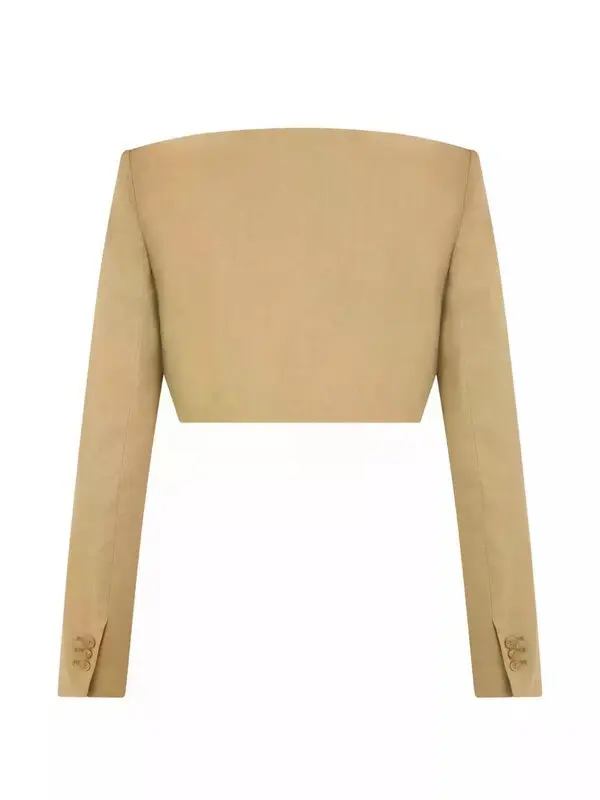 Alberta Ferretti Cropped Open-front Jacket