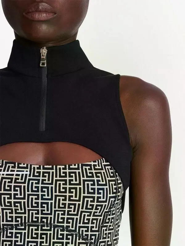Balmain Monogram Cut-out Vest