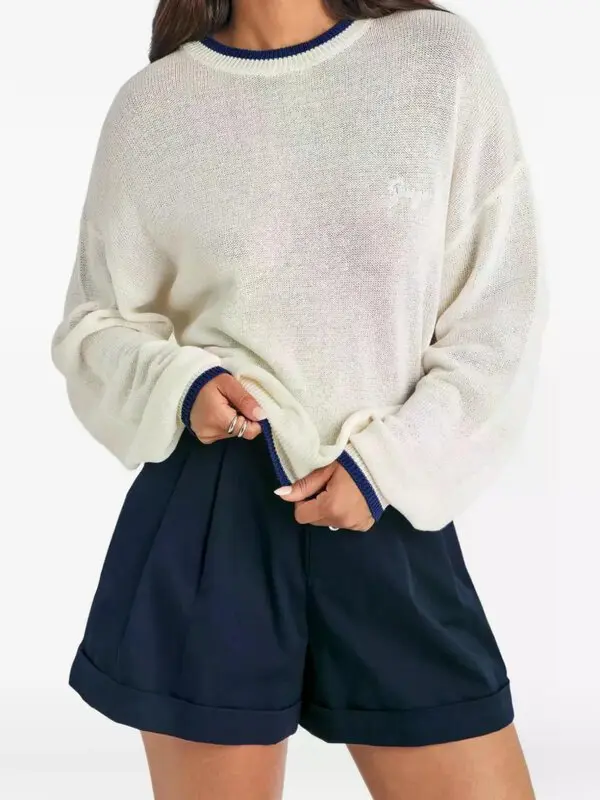 SEROYA Kris Contrast-trim Sweater