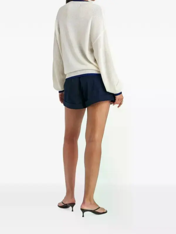 SEROYA Kris Contrast-trim Sweater
