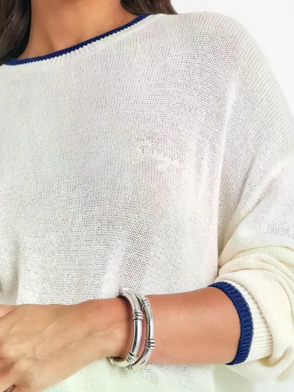 SEROYA Kris Contrast-trim Sweater