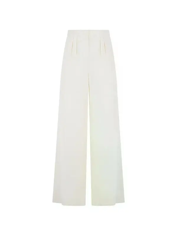 Alberta Ferretti Pleated Wide-leg Trousers