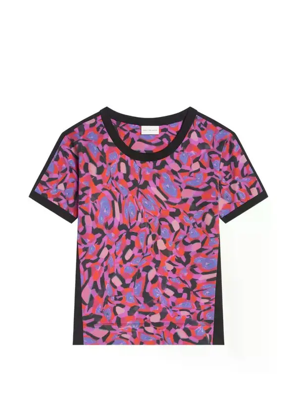 Dries Van Noten Fitted Contrast Seam T-shirt