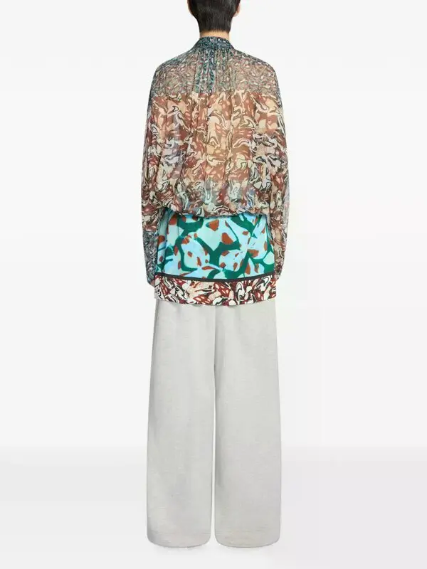 Dries Van Noten Mini Printed Wrap Skirt