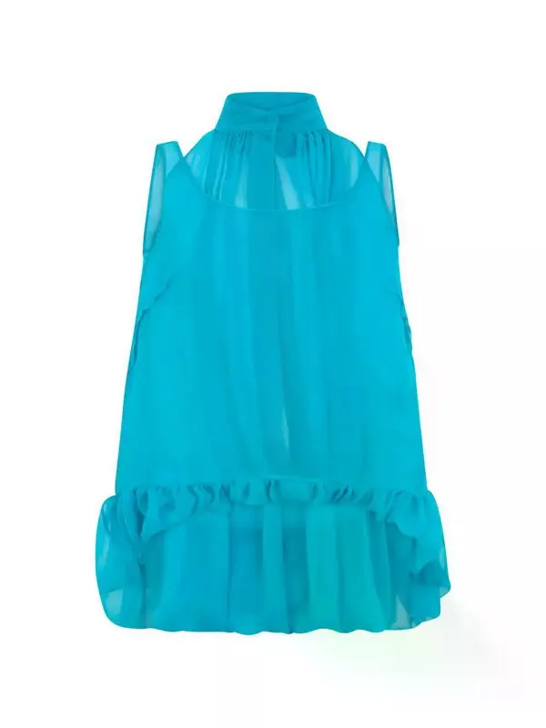 Alberta Ferretti Silk Chiffon Blouse