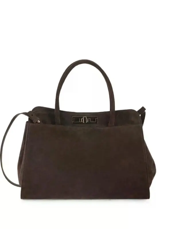 Fabiana Filippi Large Suede Tote Bag - Brown
