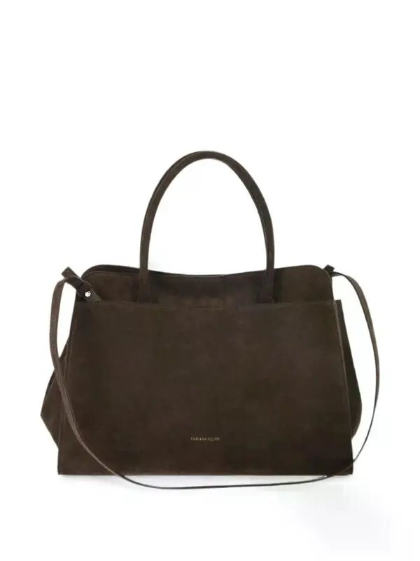 Fabiana Filippi Large Suede Tote Bag - Brown