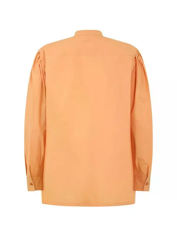 Alberta Ferretti Pleated Long-sleeve Blouse