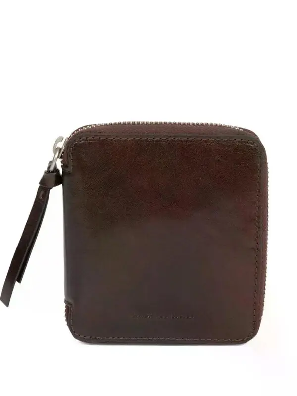 Dries Van Noten Zip Leather Wallet - Brown