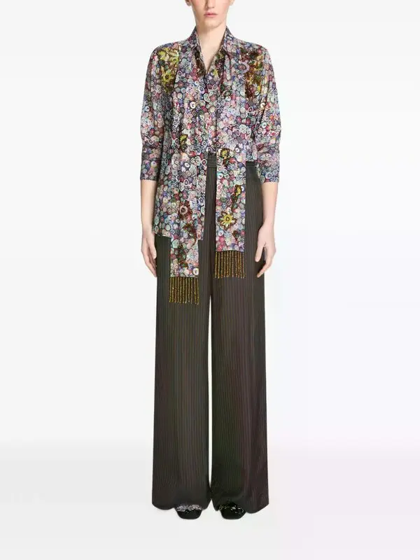 Dries Van Noten Embroidered Viscose Scarf