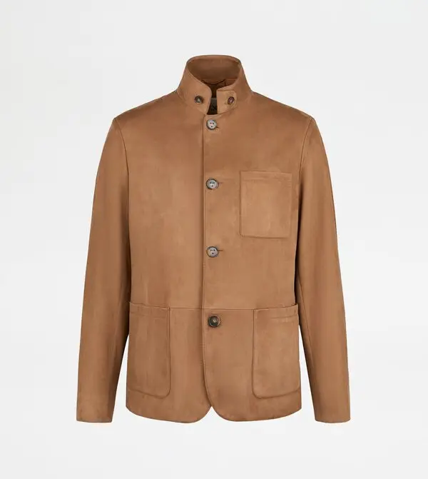 TOD'S Castello Jacket In Pashmy Suede