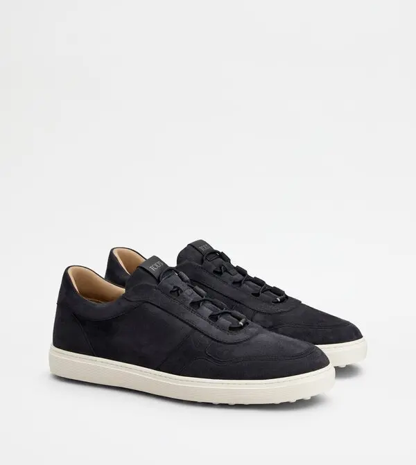 TOD'S Red Dot Sneakers In Pashmy Suede