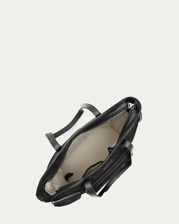 AIMEE Skipper Cargo Tote - Black Suede