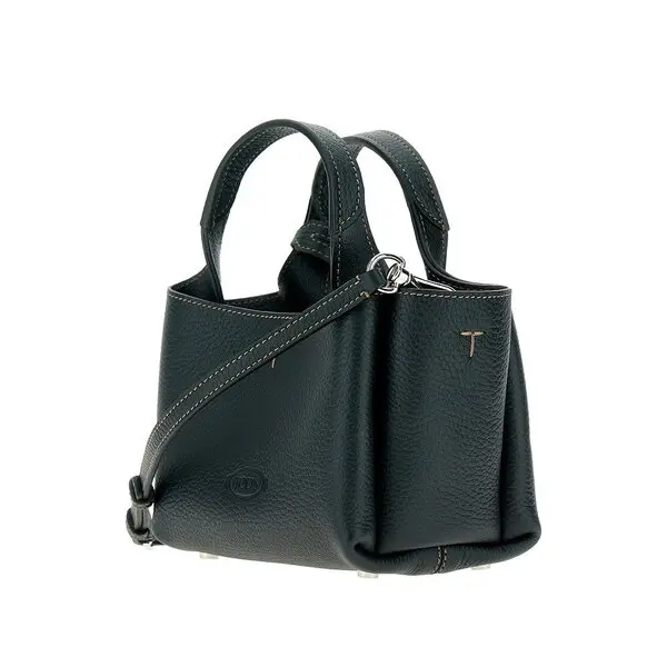 TOD'S Grained Leather Mini Shopping Bag