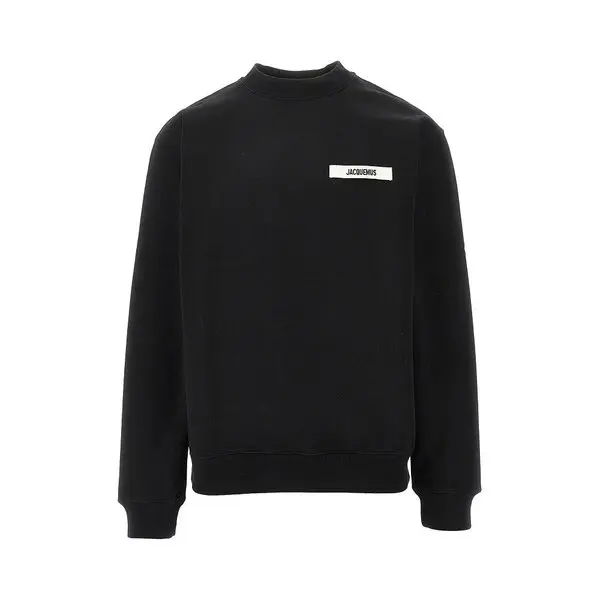 Jacquemus Grosgrain Logo Sweatshirt - Black