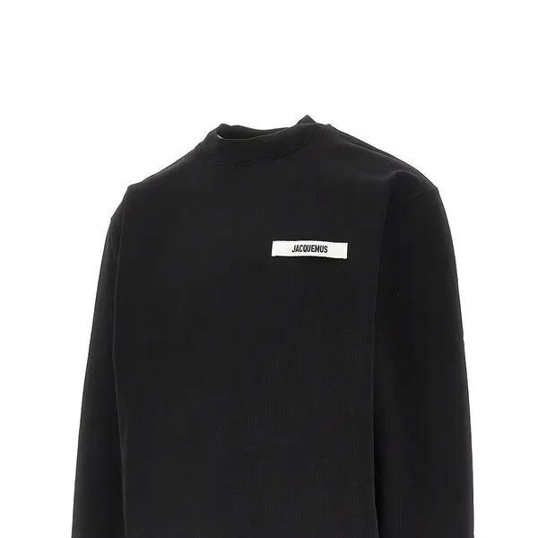 Jacquemus Grosgrain Logo Sweatshirt - Black