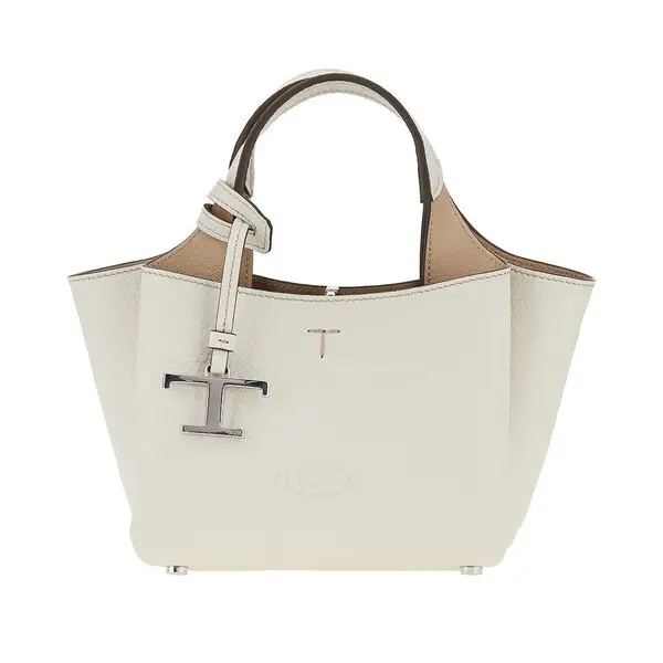 TOD'S Grained Leather Mini Shopping Bag