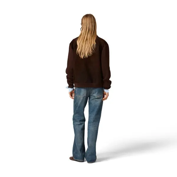 Miu Miu Waxed Suede Blouson Jacket